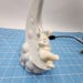 Ceramic Bunny Sleeping on the Moon Nursery Room Decor, Crescent Moon ...