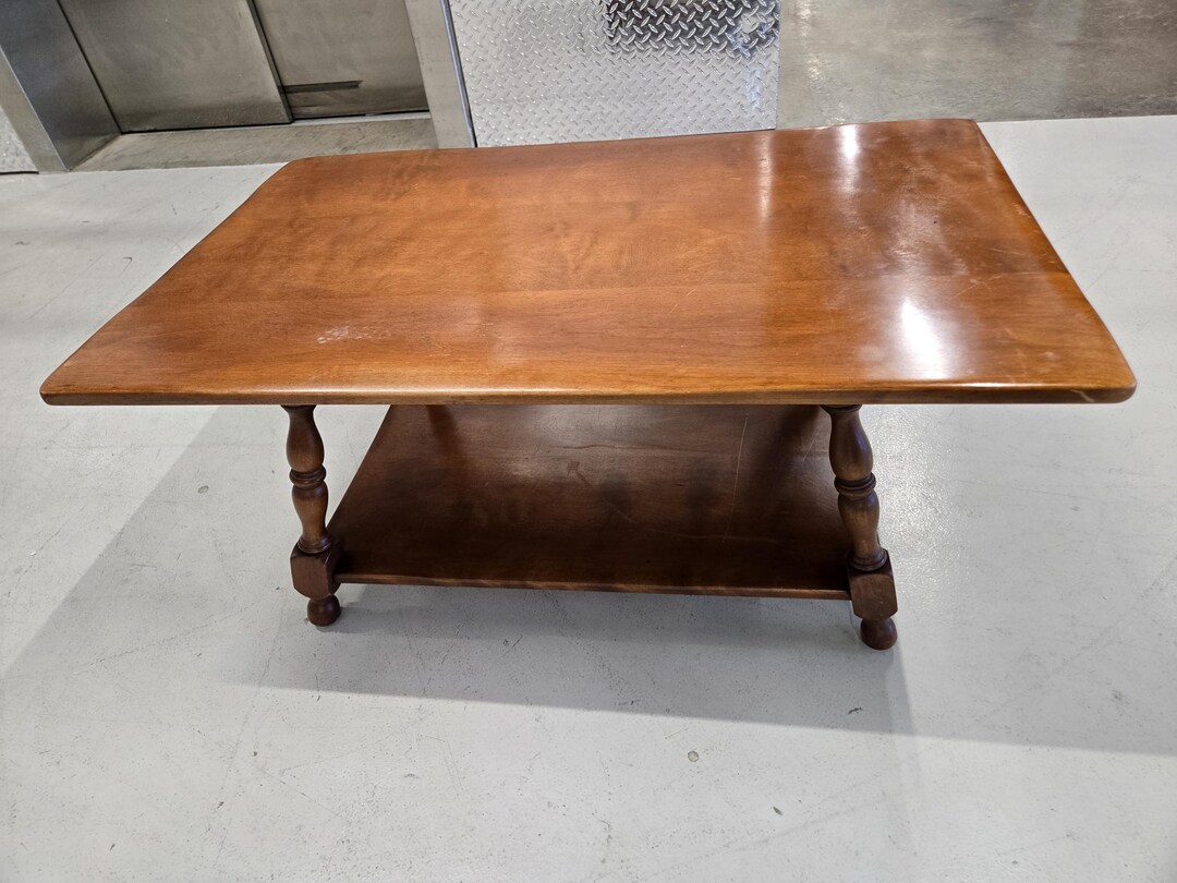 Vintage A Cushman Creation Colonial Fairfield Coffee Table Maple Wood ...