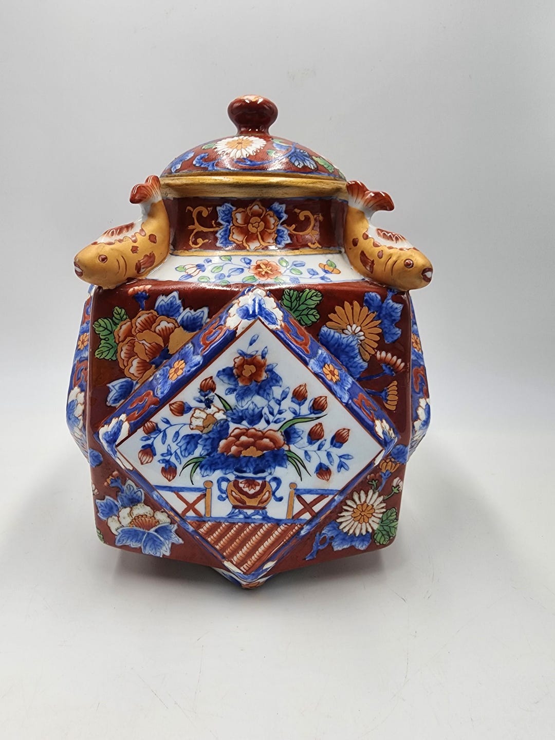 Japanese Stylized Ginger Jar Chopsticks Andrea by Sadek Koi Fish ...