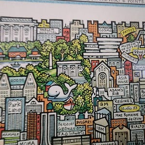 Vintage Tony Graham Print Little New York 20inx16in - Etsy