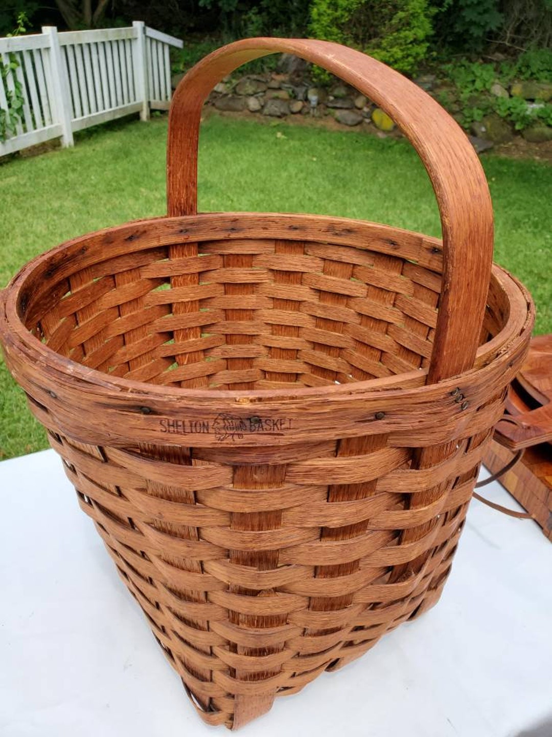 Vintage Shelton Basket Split Oak Basket Shelton Ct - Etsy