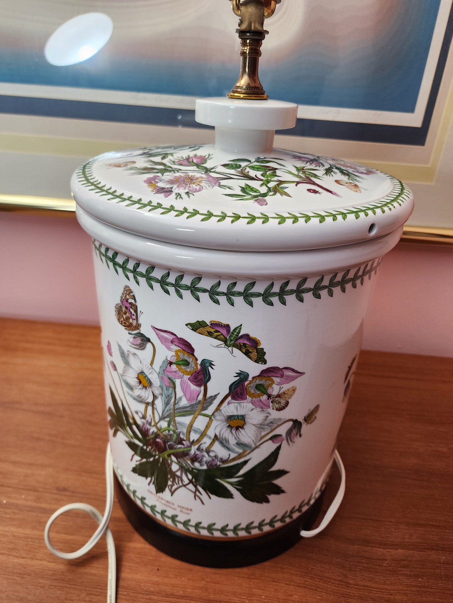 Vintage Kaiser Kuhn Portmeirion Botanic Garden Ceramic Table Lamp 29 ...