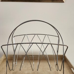 Chrome Curved Magazine Rack - Etsy