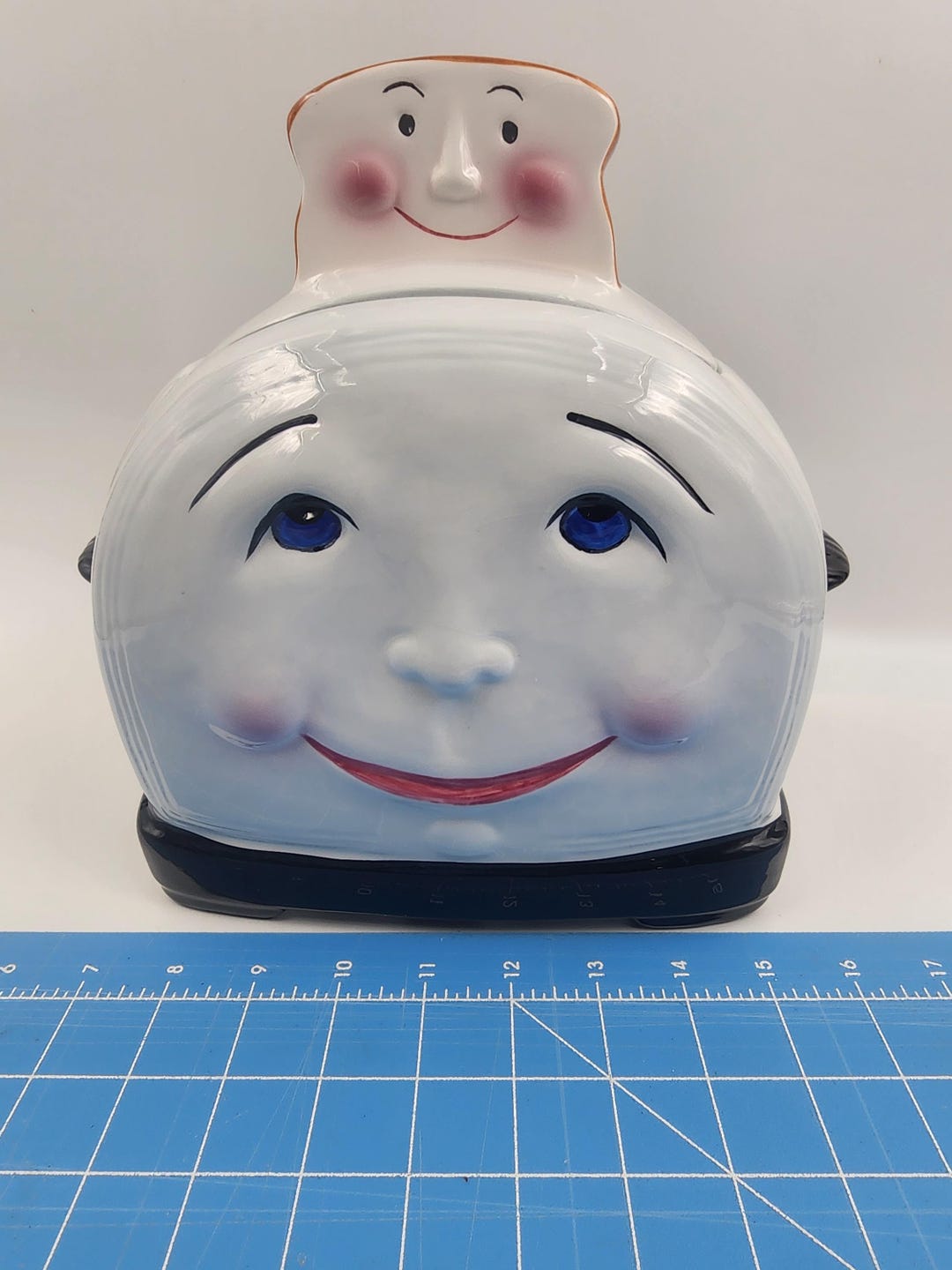 Clay Art Toaster Bread Cookie Jar 10" Wide X10" High 8" Deep Christmas ...