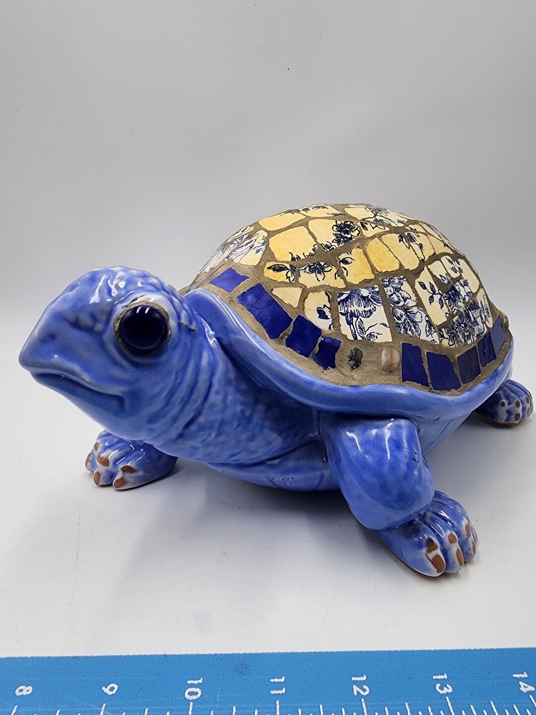 Mosaic Terracotta Turtle Statue Turtle Mosaic Tile Large Turtle Garden ...