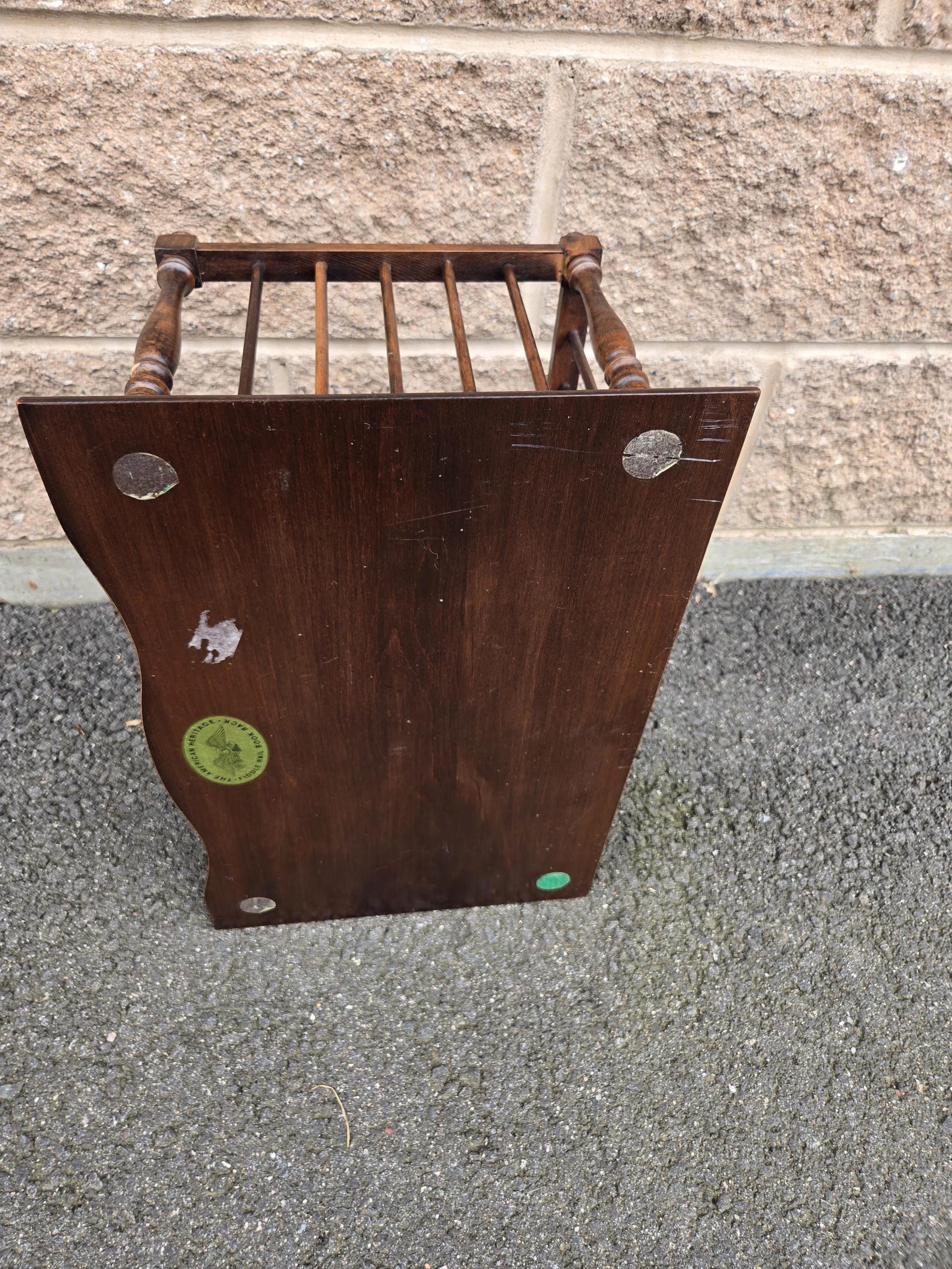 Vintage American Heritage Fiddle Rail Book Rack 18.5ʺW × 12ʺD × 8.5ʺH ...
