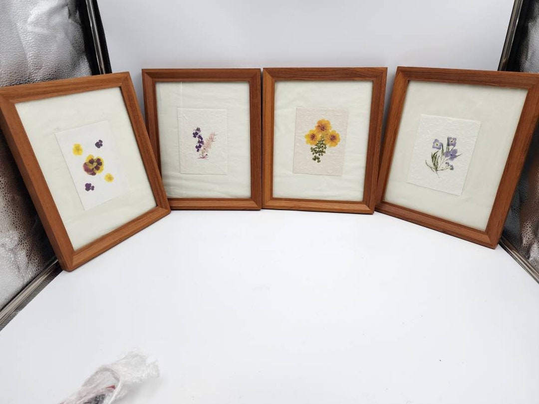 Vintage Solid Teak Piture Frames Wall Collages Large 4 Total Wall ...