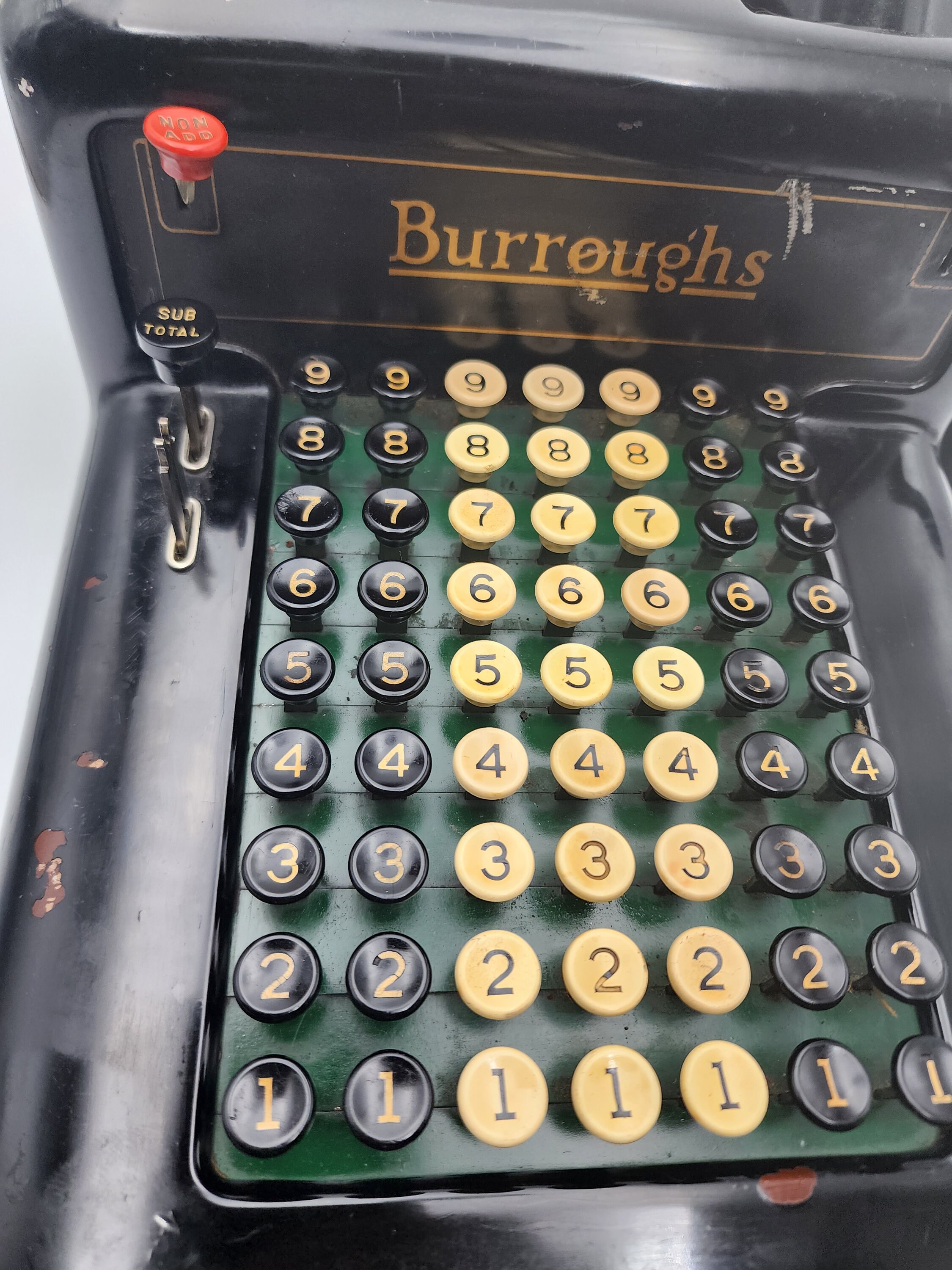 Antique Burroughs Counting Machines 19.5x8.5x7.5 - Etsy