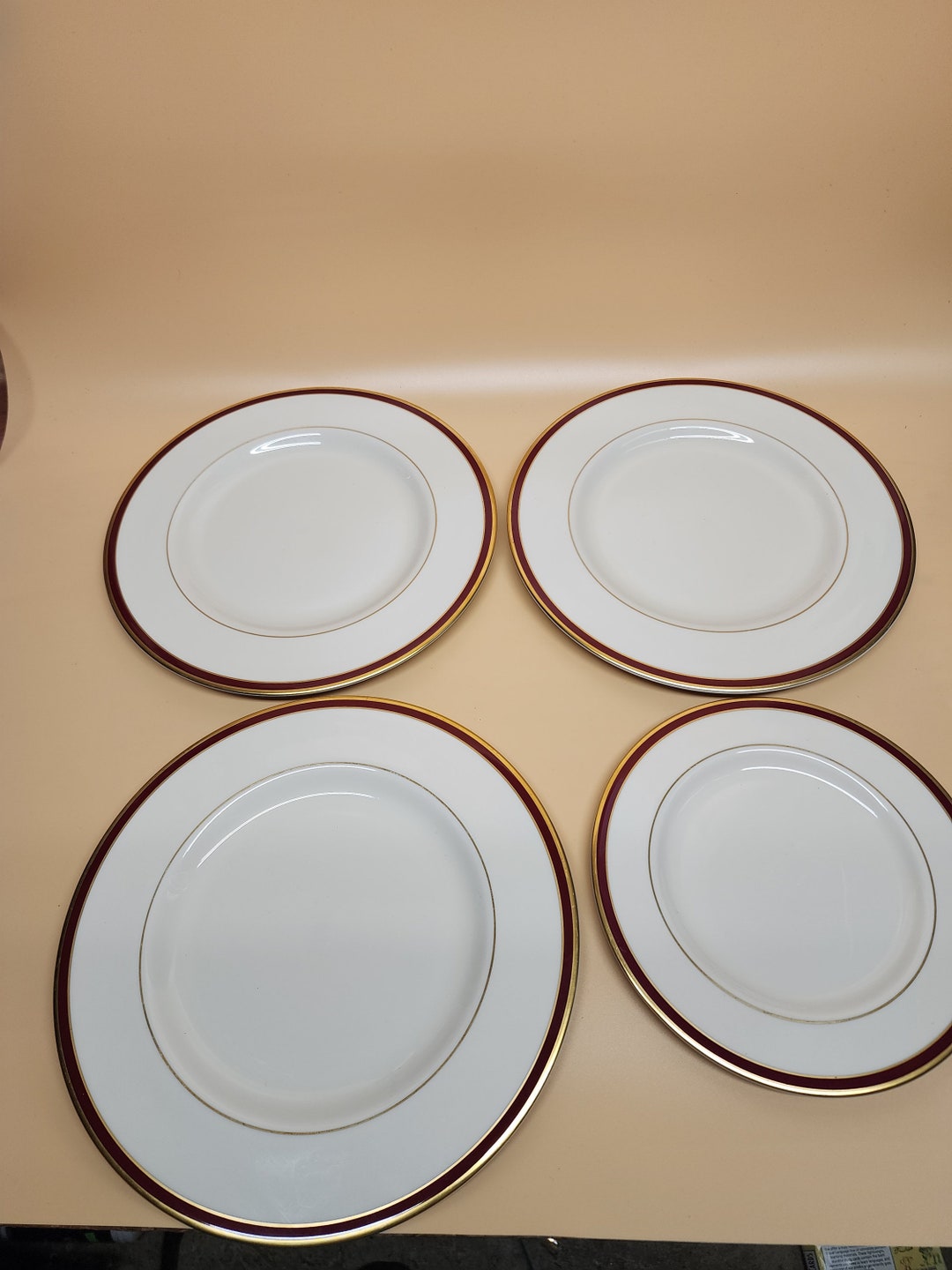 Pickard China USA Ceramic Three 10.5"dinner Plate One 8.25"salad Plate ...