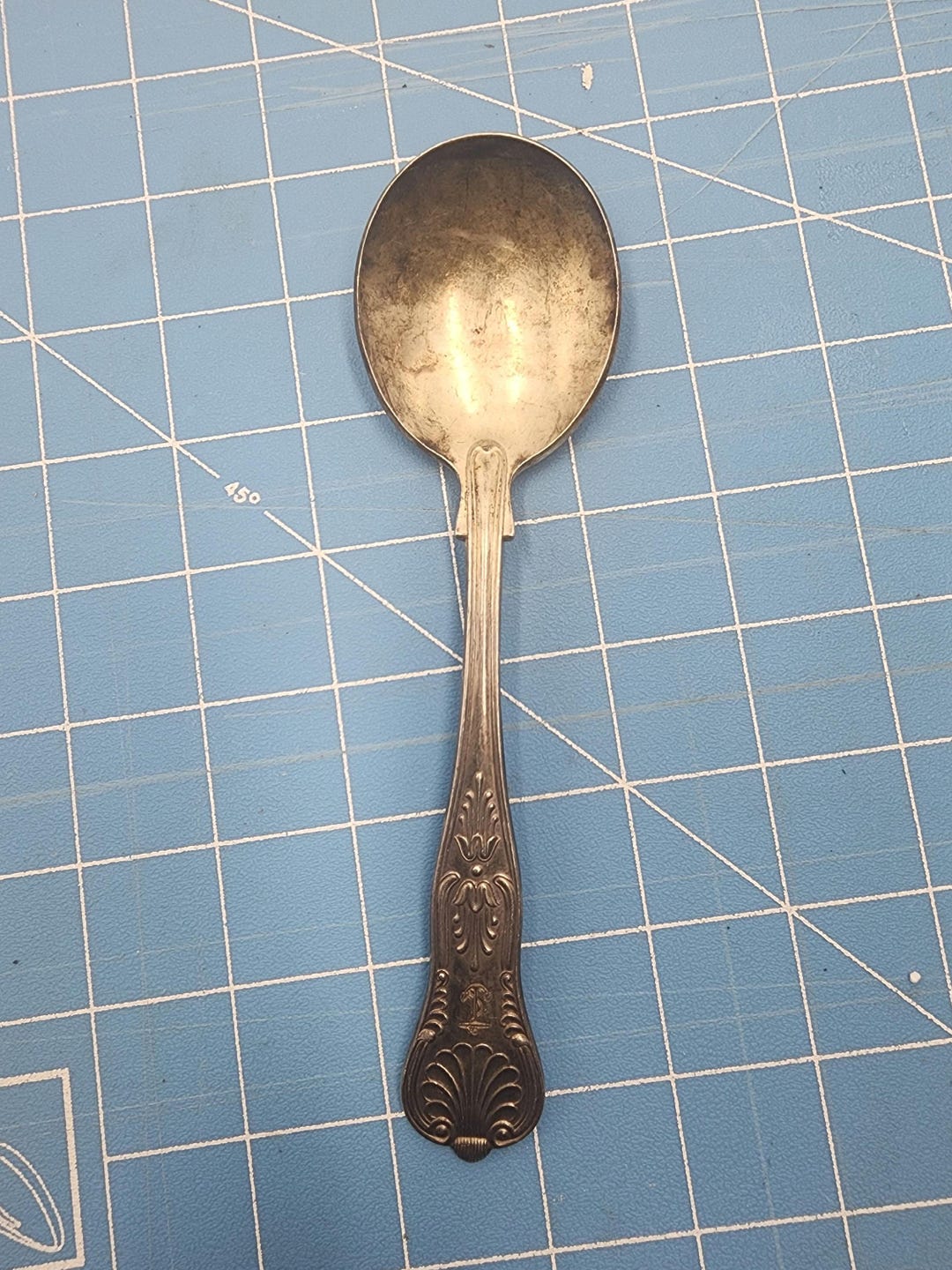 Vintage USN Navy National Silver Co King Pattern Silver Plate Soup ...