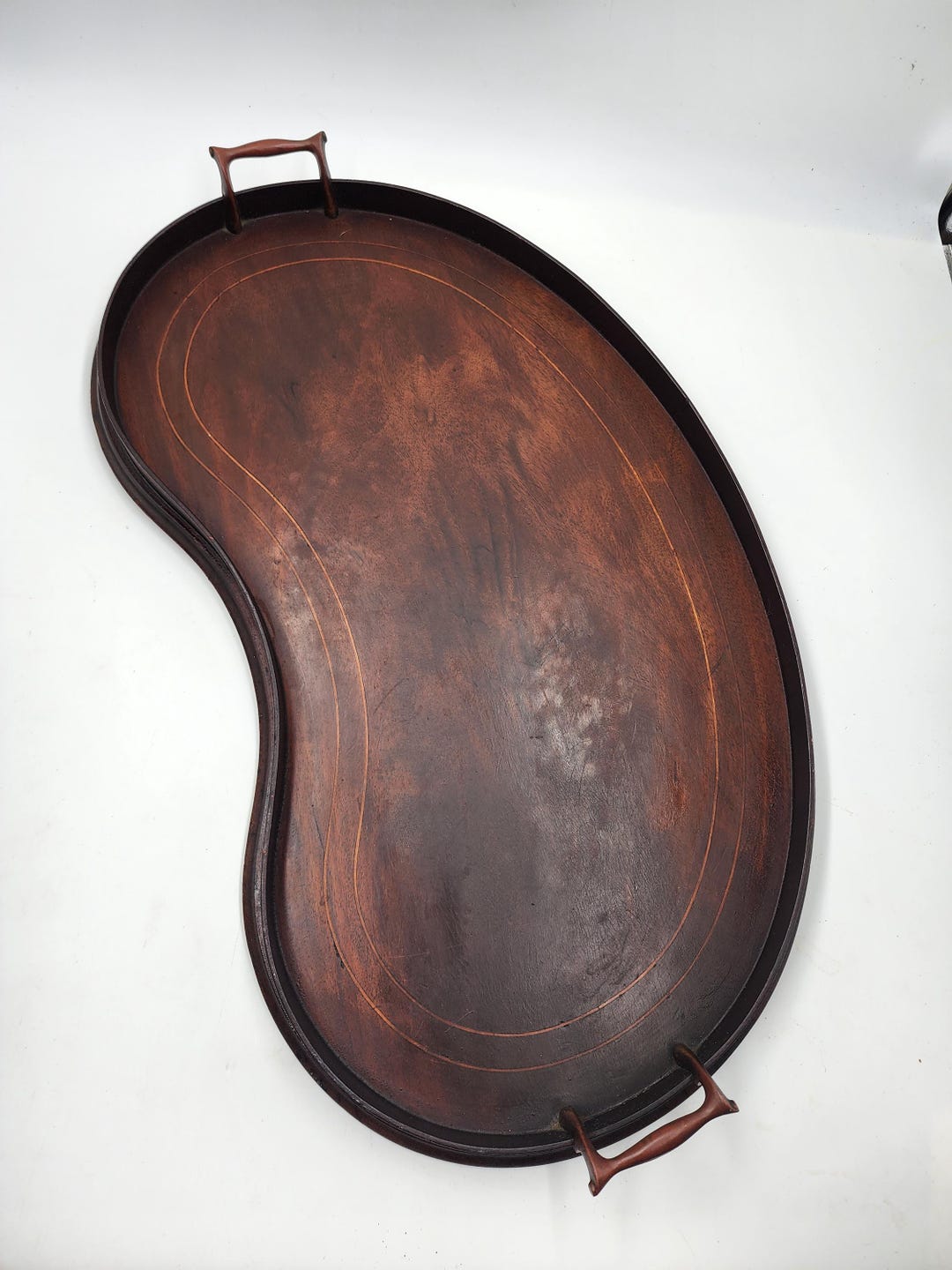 Antique Cowan Chicago Furniture Co Kidney Shape Serving Tray Drinks ...