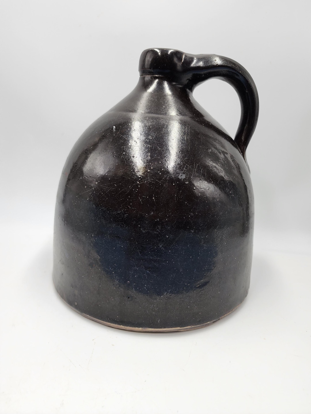 Antique Moonshine Jug Stoneware Brown Glazed 9"x8" - Etsy