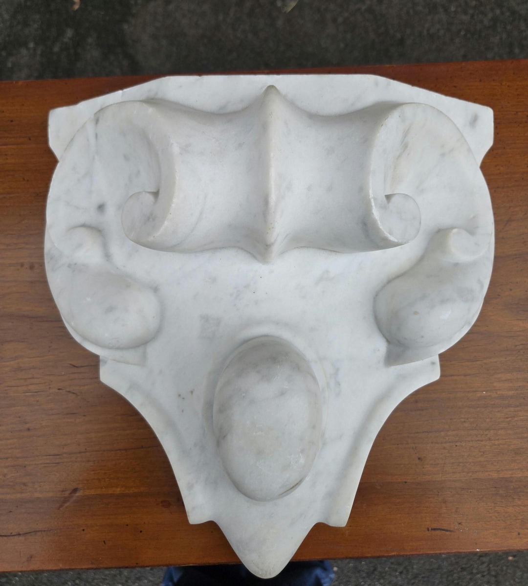 Antique Carved Marble Fireplace Keystone White Italian Carrara Marble ...