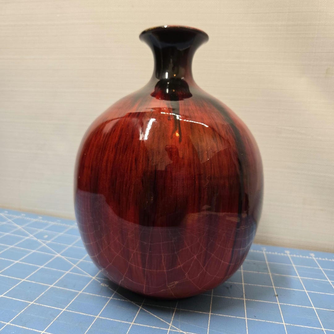 Sylvia Clark Wanda Styron Pottery 8 Inches Pitcher Tall C1967s Red ...