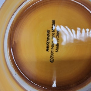 Hausenware Mary Jane Mitchell Soup Bowl 10" Yellow Green Lavender ...