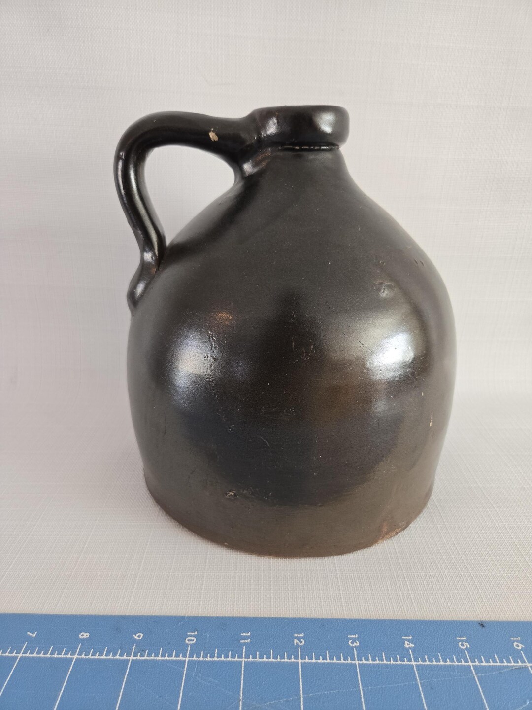Antique Moonshine Jug Stoneware Brown Glazed 9"x8" - Etsy