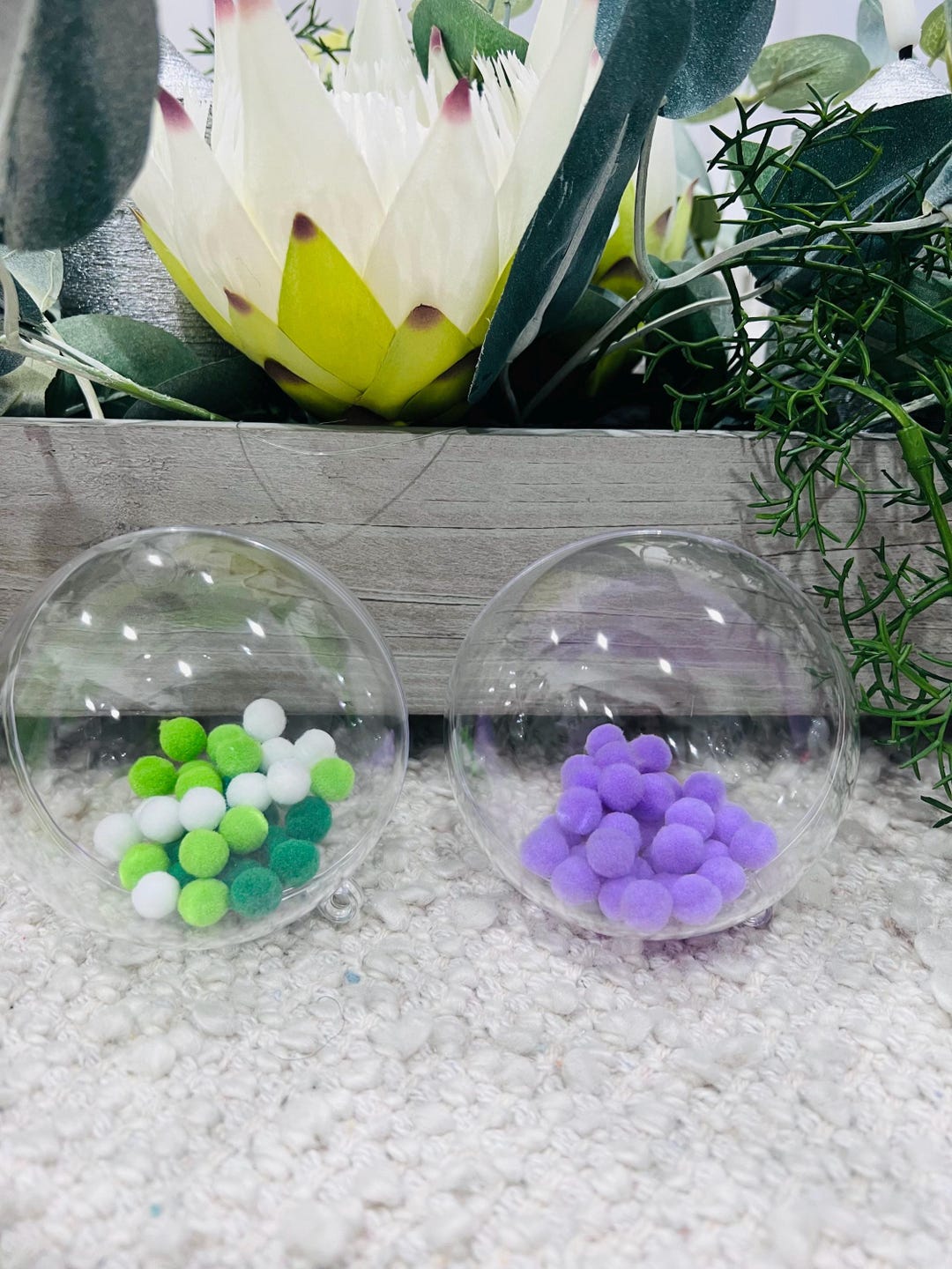 Christmas Personalised Fillable Baubles 6cm - Etsy