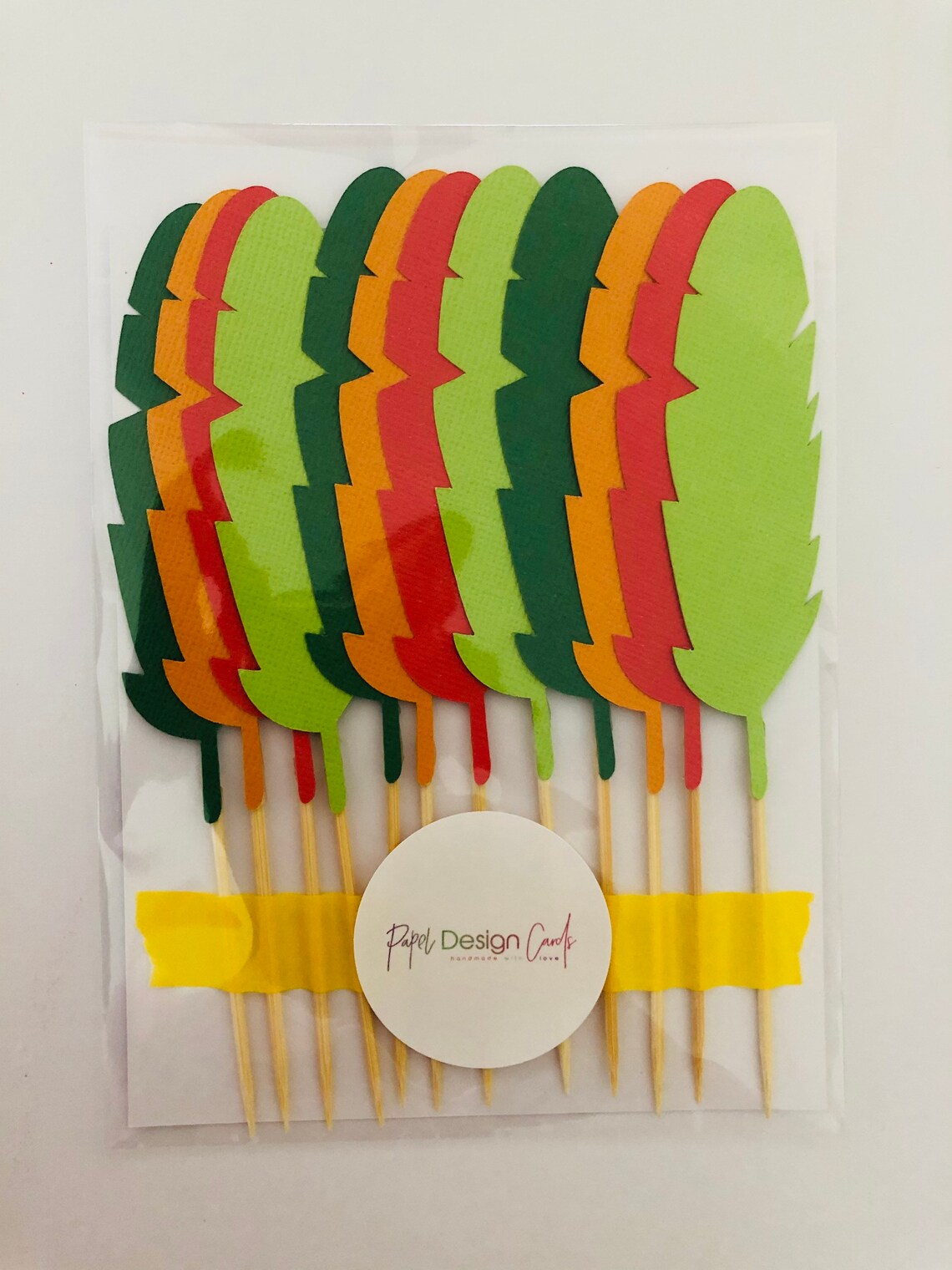 Feather Cupcake Toppers Set of 12, Boho Bohemian Party Celebration - Etsy