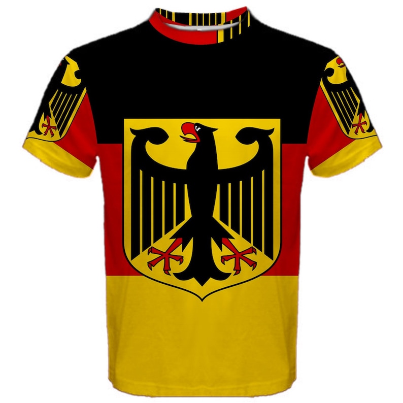 New Germany German Flag Sublimated Men's Sport Full Print | Etsy
