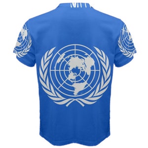 New United Nations UN Flag Sublimated Men's Sport Full Print Mesh T ...