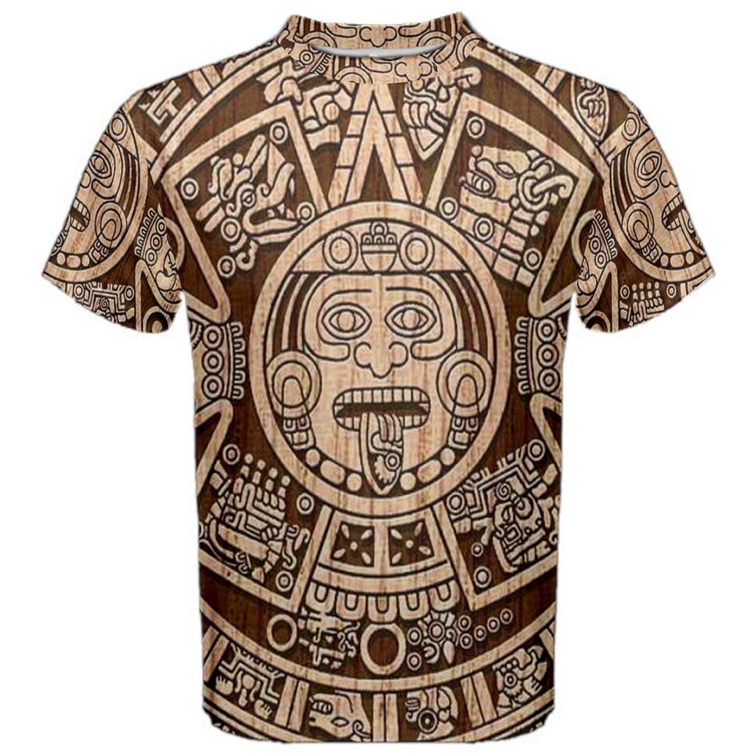 New Aztec Mayan Calendar Sublimated Men's Sport Full Print - Etsy