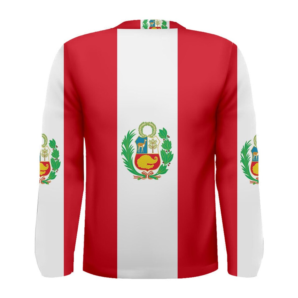 New Peru Peruvian Flag Coat of Arms Sublimated Men's Sport - Etsy