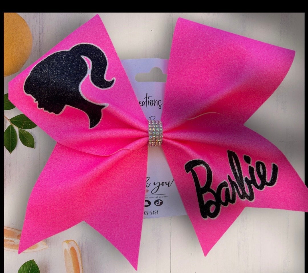 Neon Pink Barbie Cheerbow - Etsy
