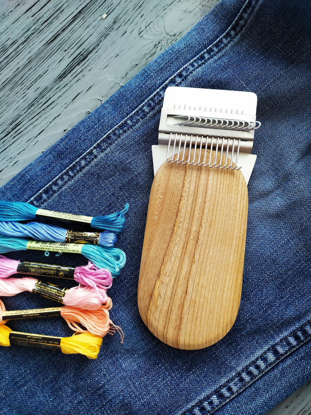 Speedweve Darning Loom: 14 Hook Weaving Tool With Enlarged Platform - Etsy