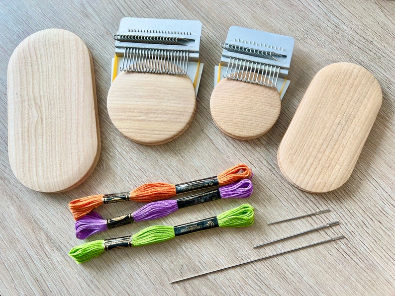 Set of Two Speedweve, 21 and 14 Hooks, Darning Loom, Darning Tool ...