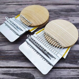 Set of Two Small Looms ,10 and 14hooks,darning Loom, L ,speedweve Type ...