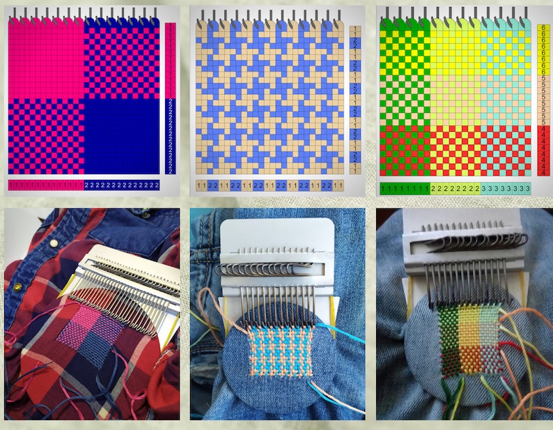 Set of Three Mending Loom/tools 28 Hooks, 21 Hooks, 14 Hooks/ Speedweve ...