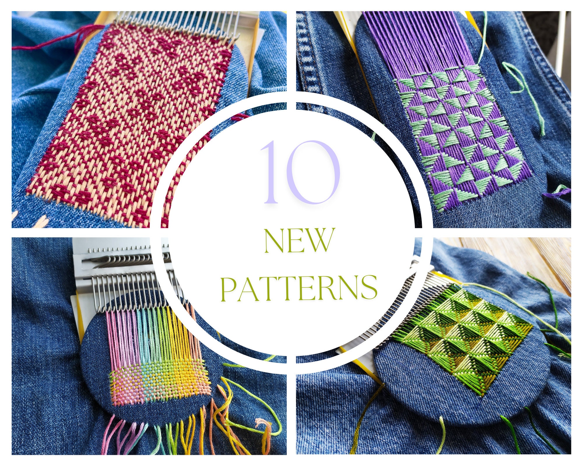 10 Pattern Design for Speedweve, Darning Patterns, Mending Loom - Etsy