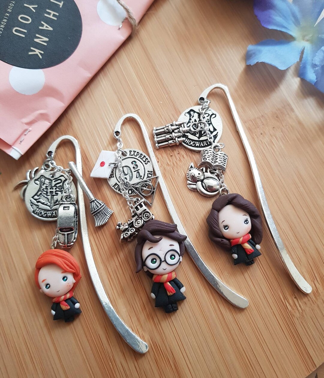 Wizard Bookmarks Clay Fimo Bookmark Bookmarker Cute Kawaii - Etsy