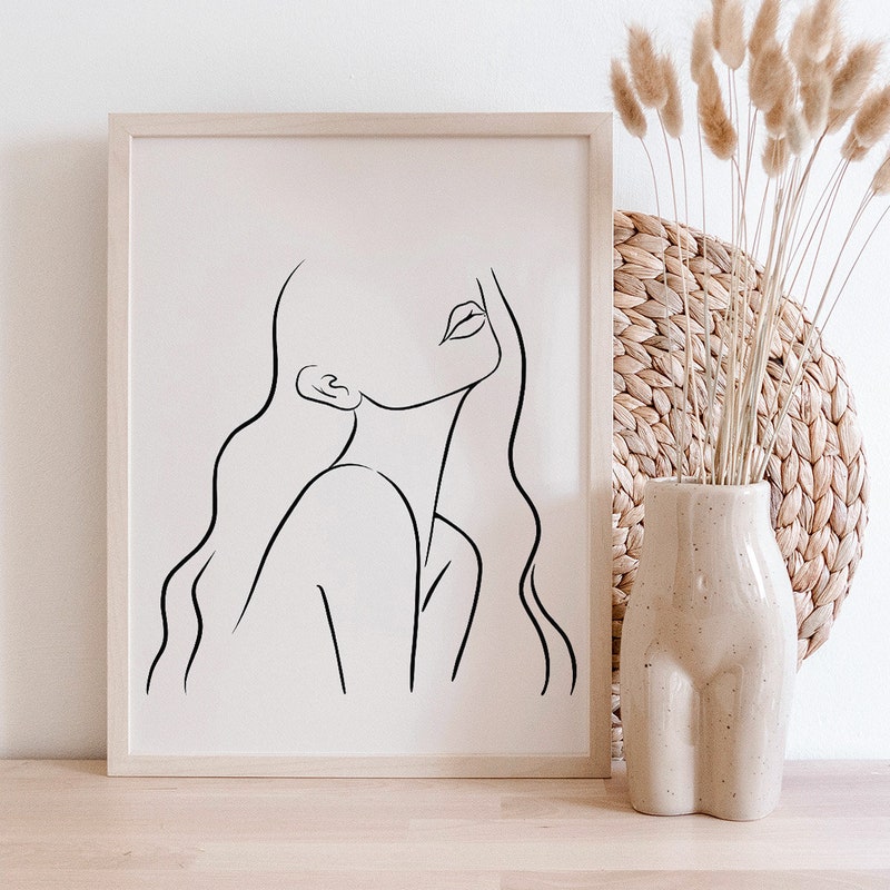 Modern Line Art - Etsy