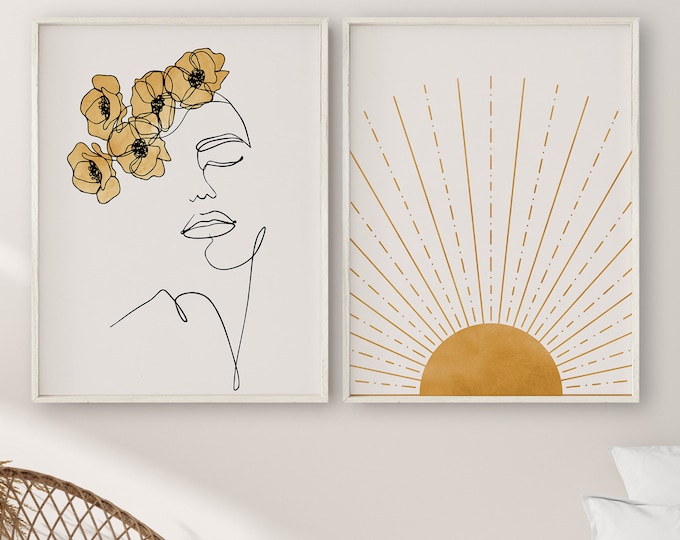 Bohemian Modern Mid Century Minimalist Printable by WeCreatePrints