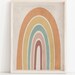 Retro Rainbow Print, Boho Rainbow Wall Decor, Vintage 70s Poster ...