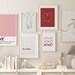 Valentine's Gallery Wall Valentines Day Decor Set of 6 - Etsy