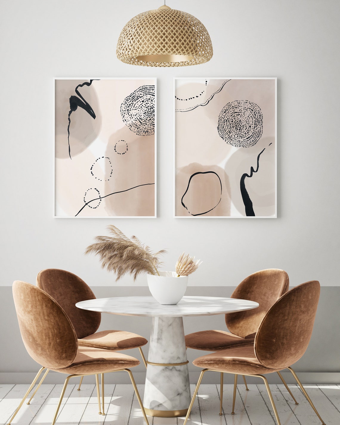 Abstract Watercolor Prints Set of 2 Abstract Wall Art - Etsy