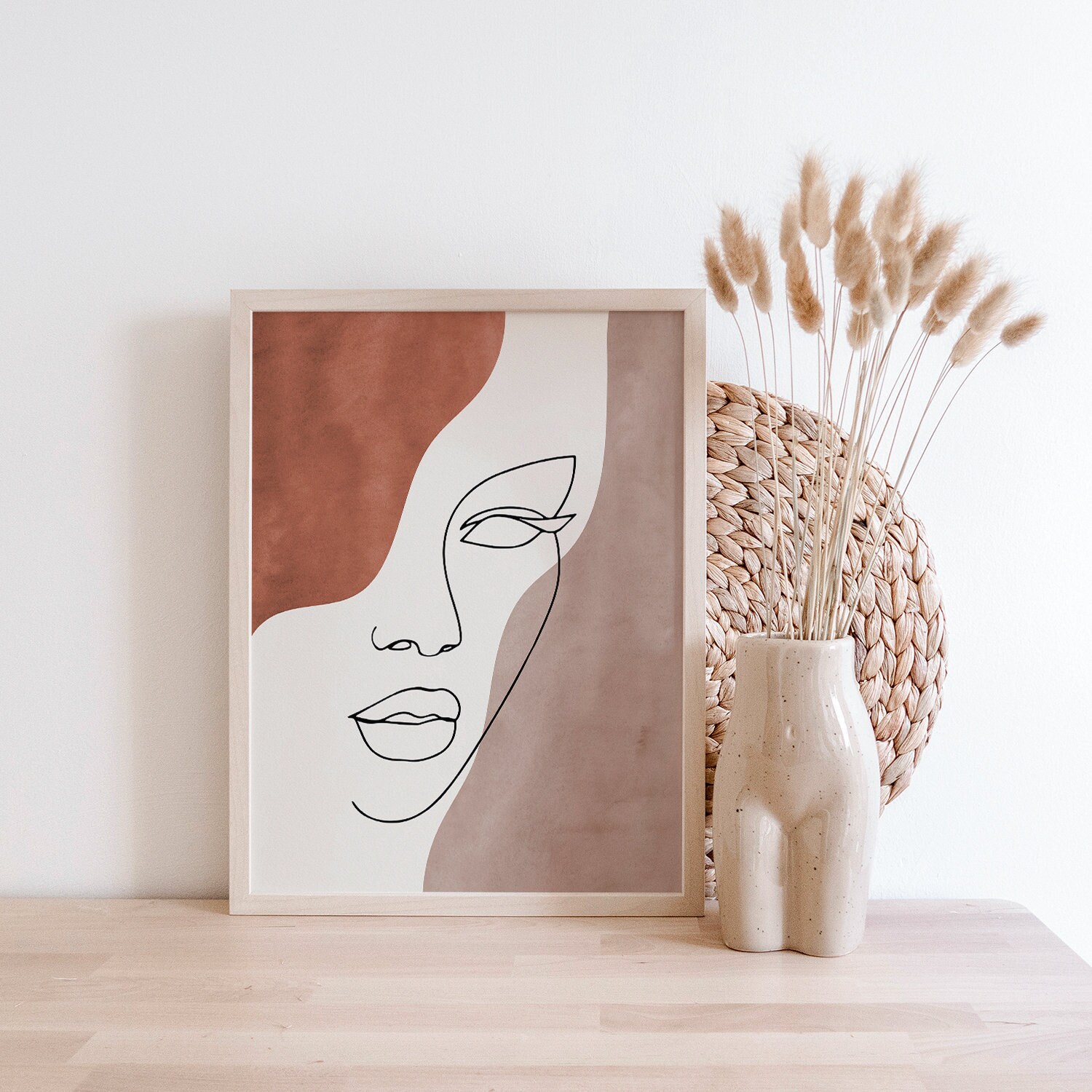 Abstract Face Line Art Print Woman Face Line Drawing Line | Etsy