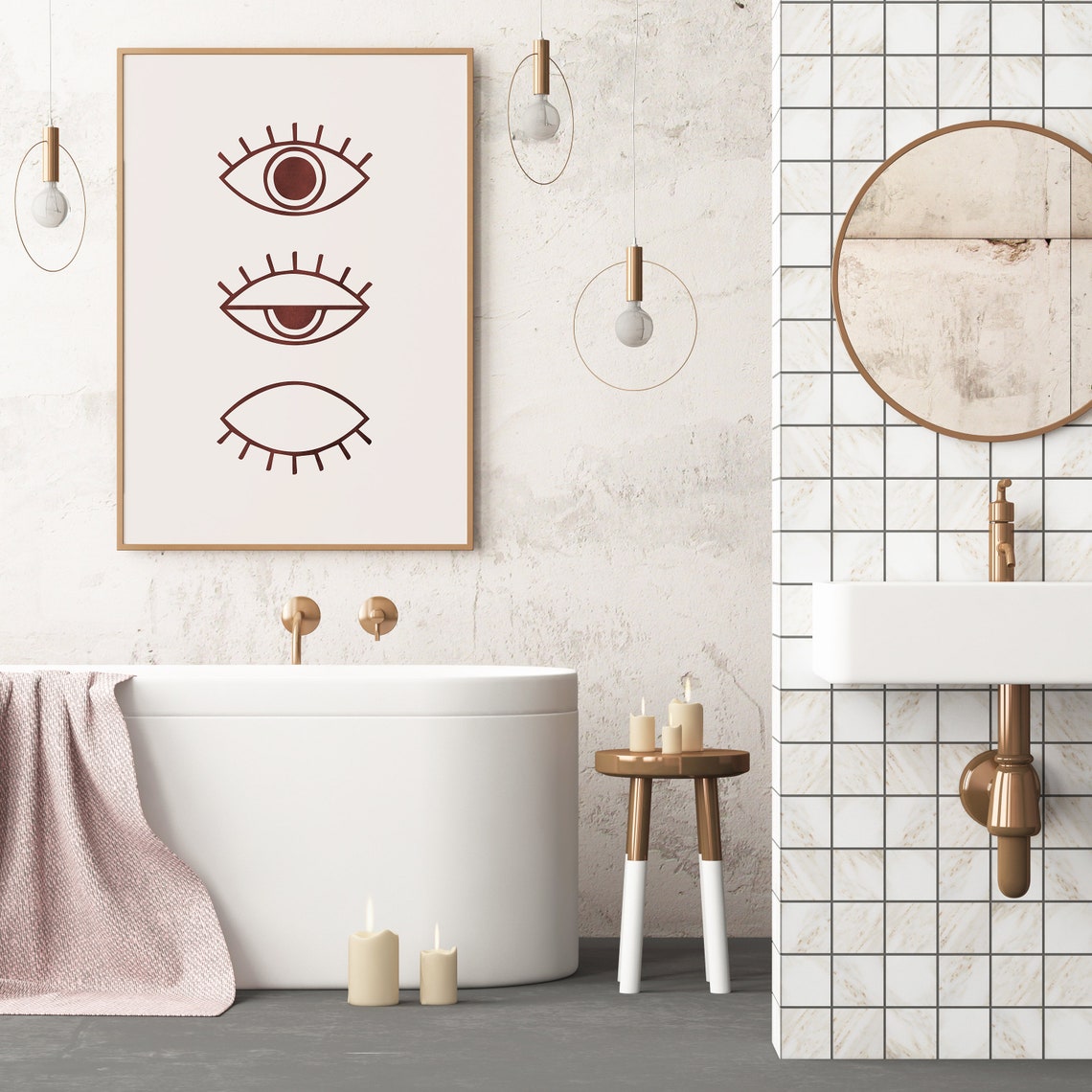 Line Drawing Eye Art Print Minimal Line Art Eye Poster - Etsy