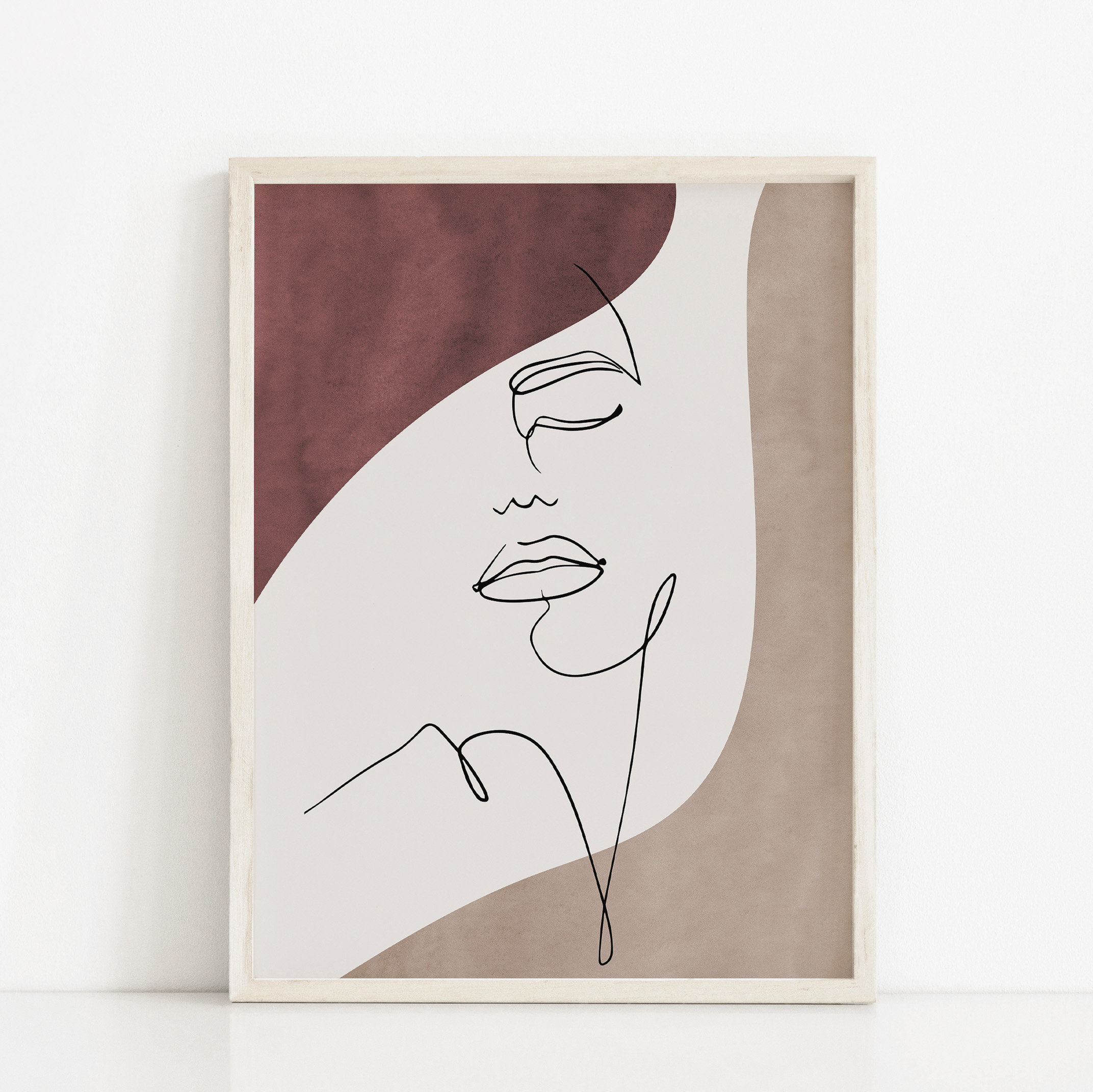 Abstract Face Line Art Print Woman Face Single Line Drawing | Etsy