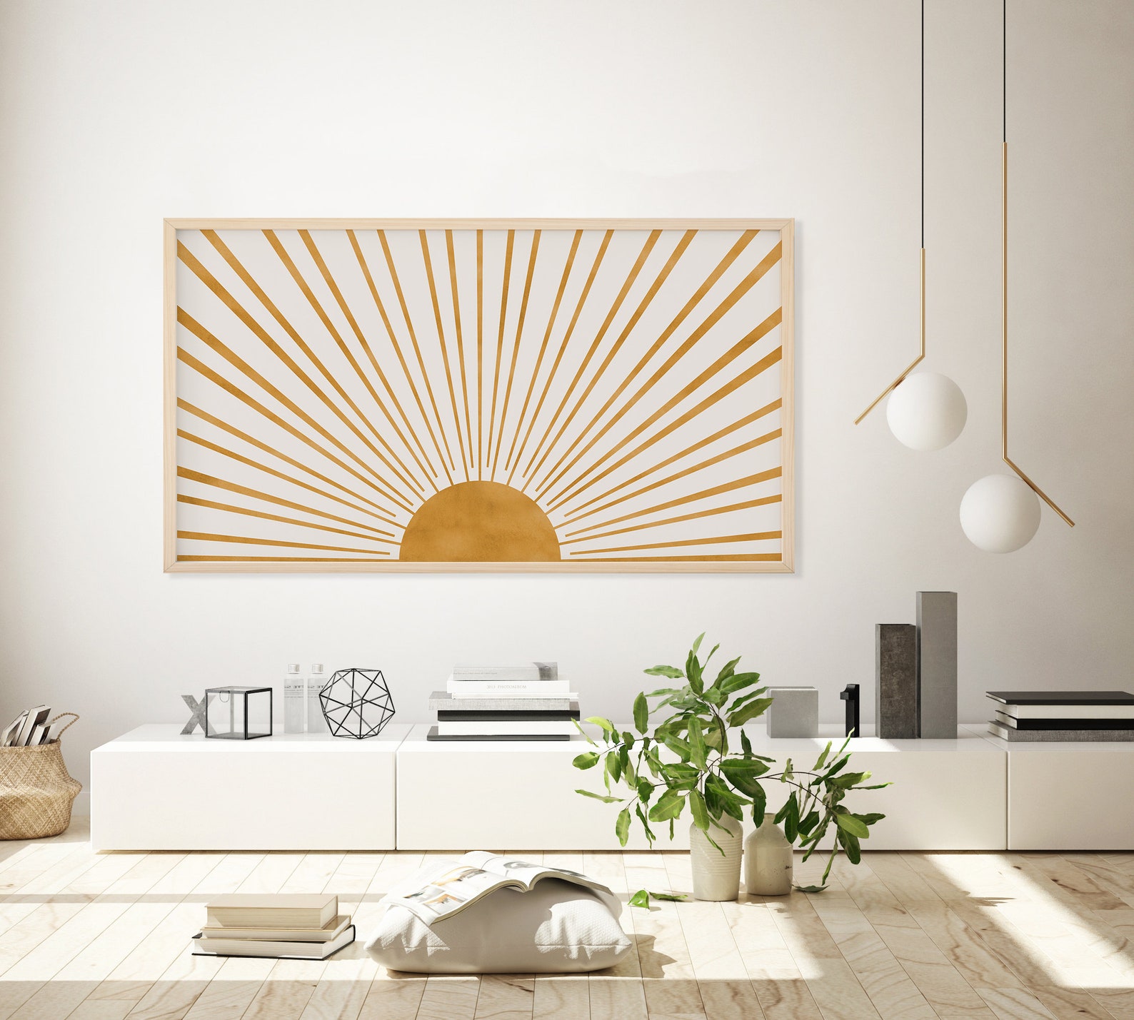 Art for Frame TV, Frame Art Tv, Digital Art for TV, Abstract Sunset Art ...