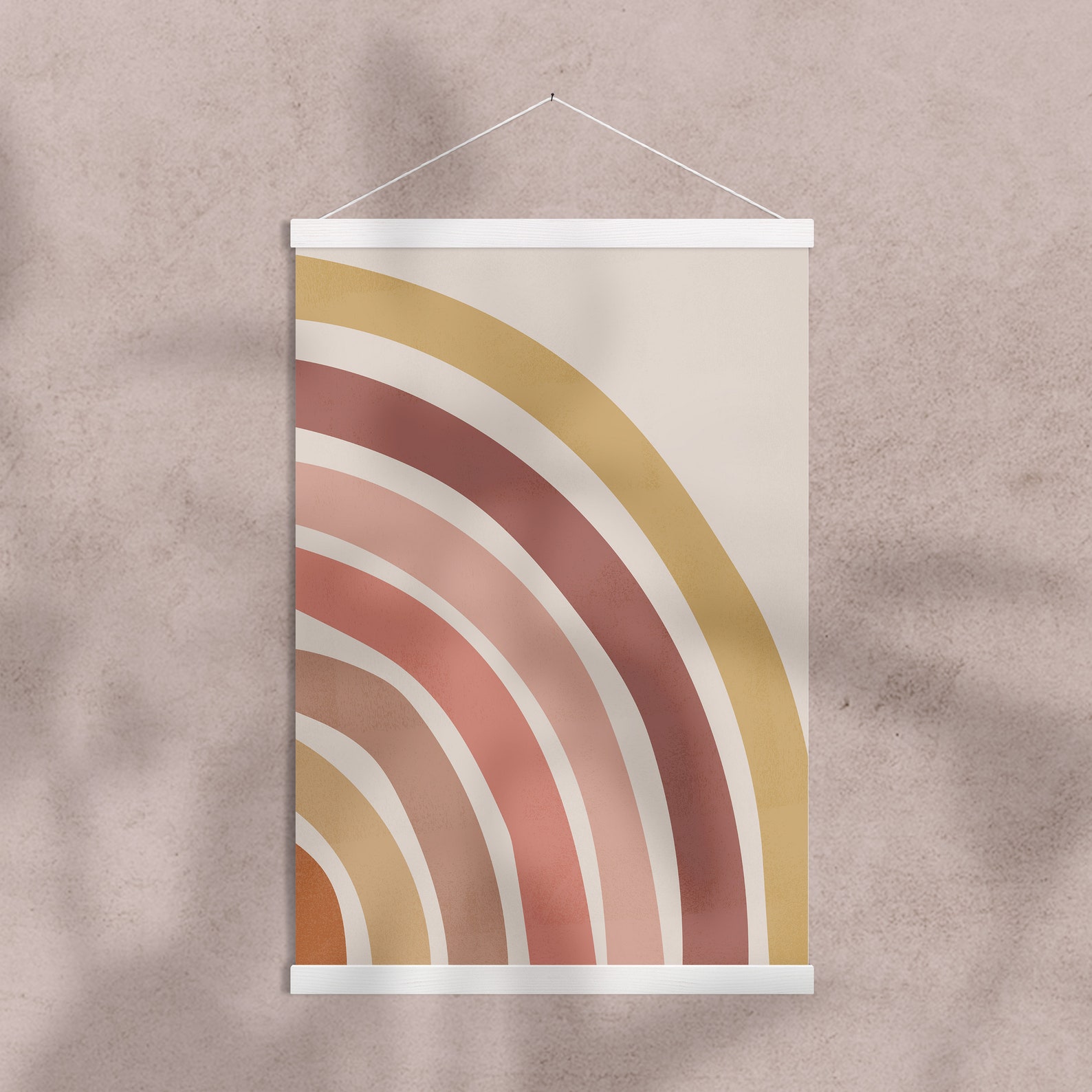 Boho Rainbow Print Retro Rainbow Vintage 70s Poster | Etsy