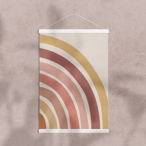 Boho Rainbow Print Retro Rainbow Vintage 70s Poster - Etsy