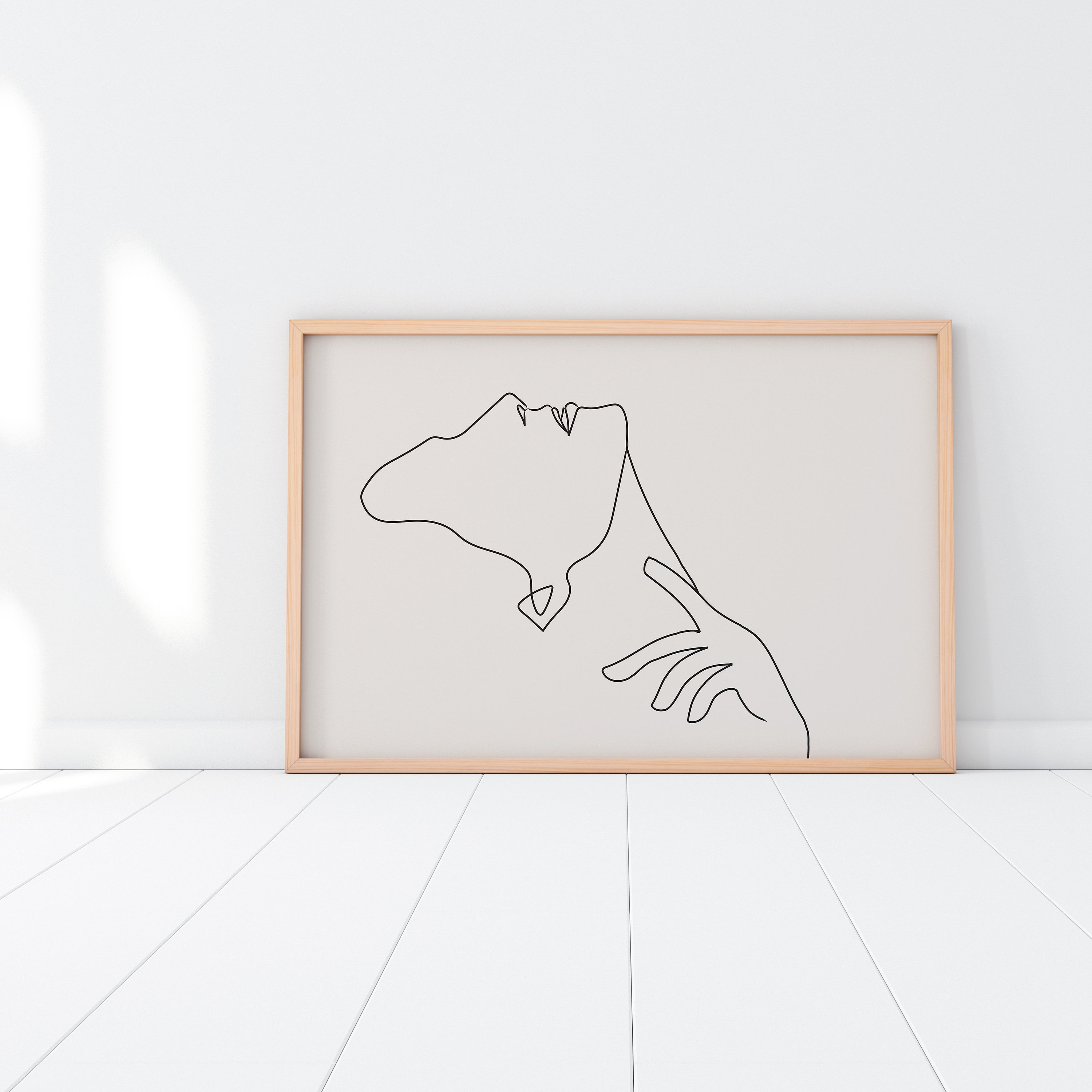 Abstract Face Line Art Print Woman Portrait Line Drawing - Etsy