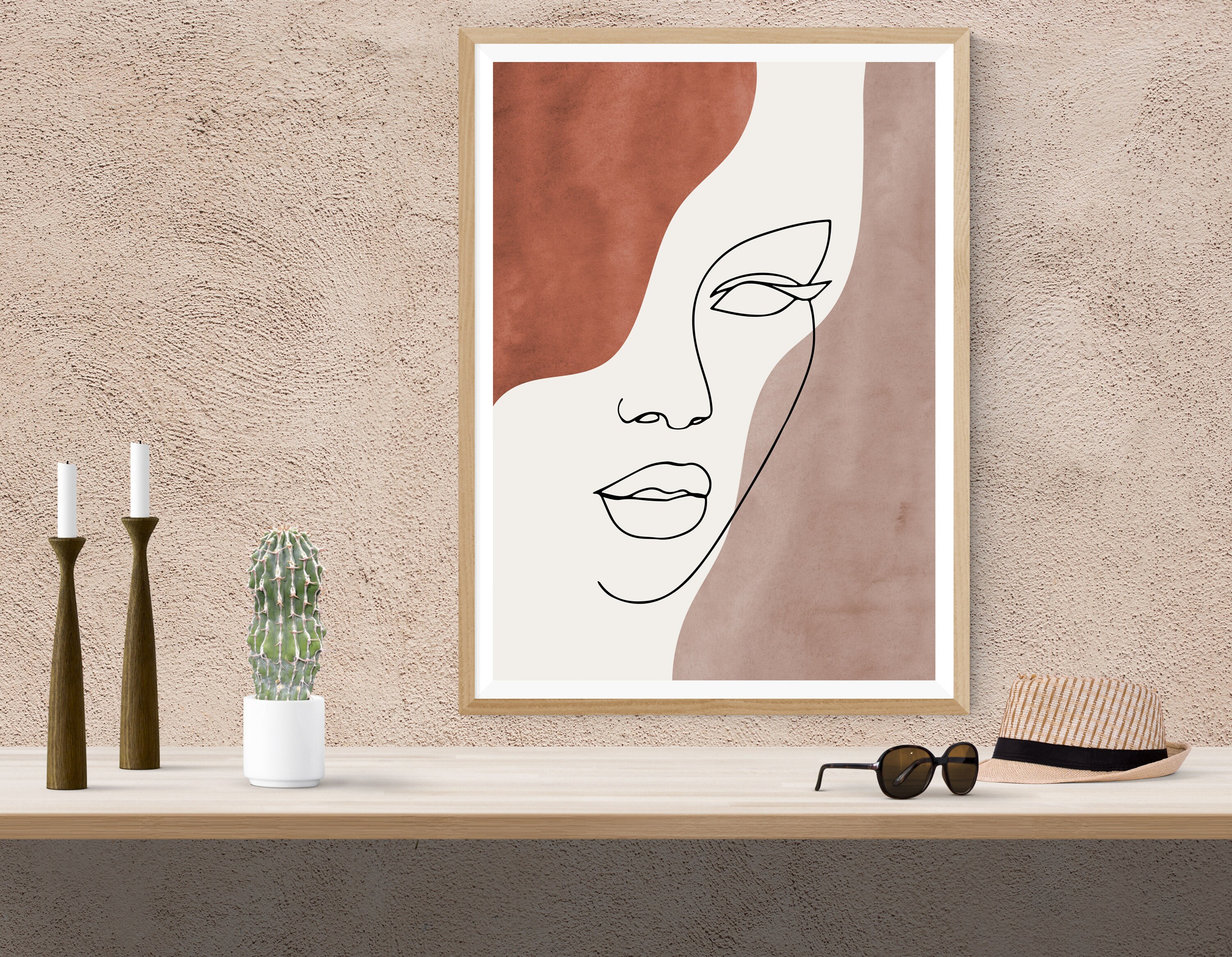 Abstract Face Line Art Print Woman Face Line Drawing Line - Etsy