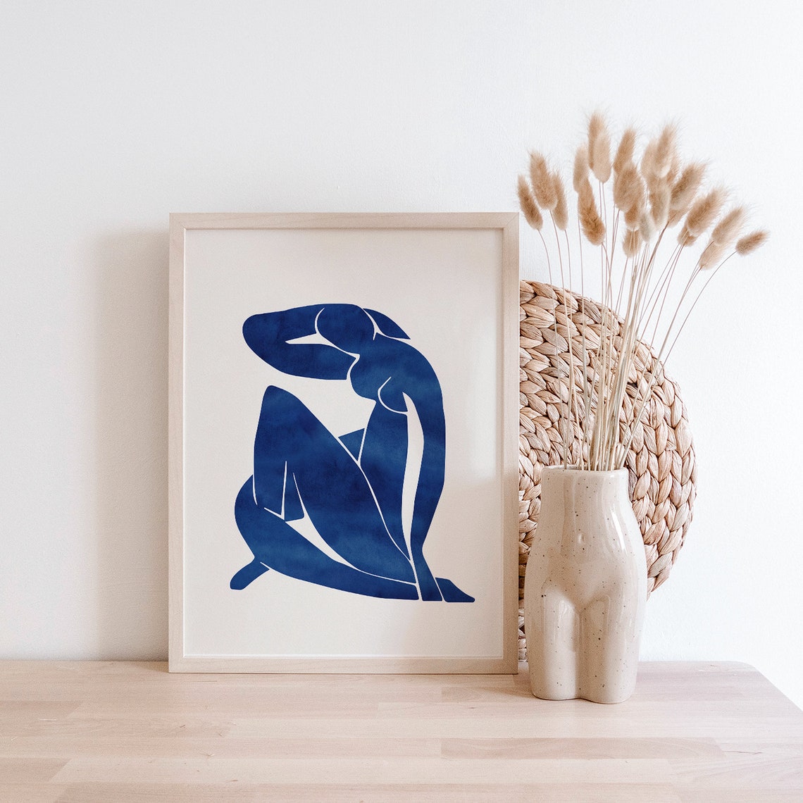 Henri Matisse Abstract Woman Cut Out Wall Decor Matisse Blue - Etsy
