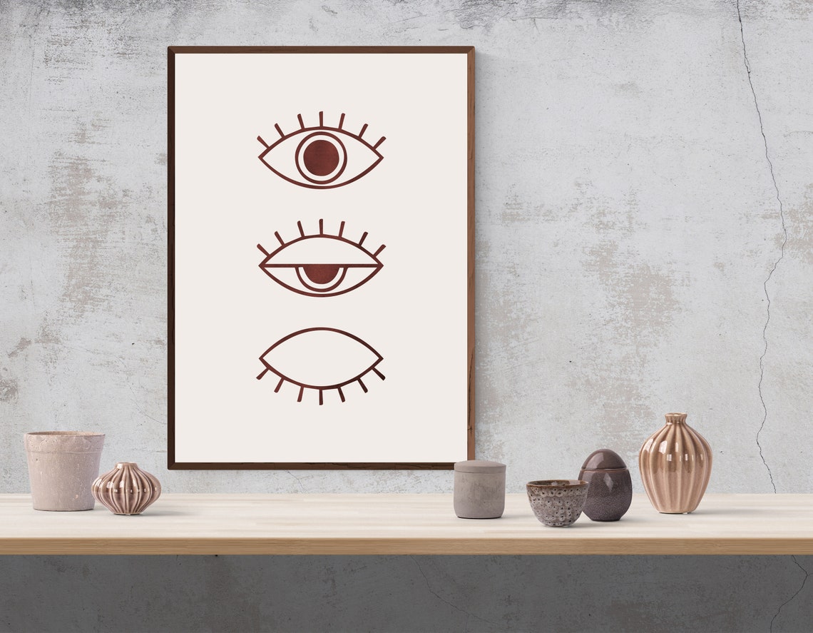 Line Drawing Eye Art Print Minimal Line Art Eye Poster - Etsy
