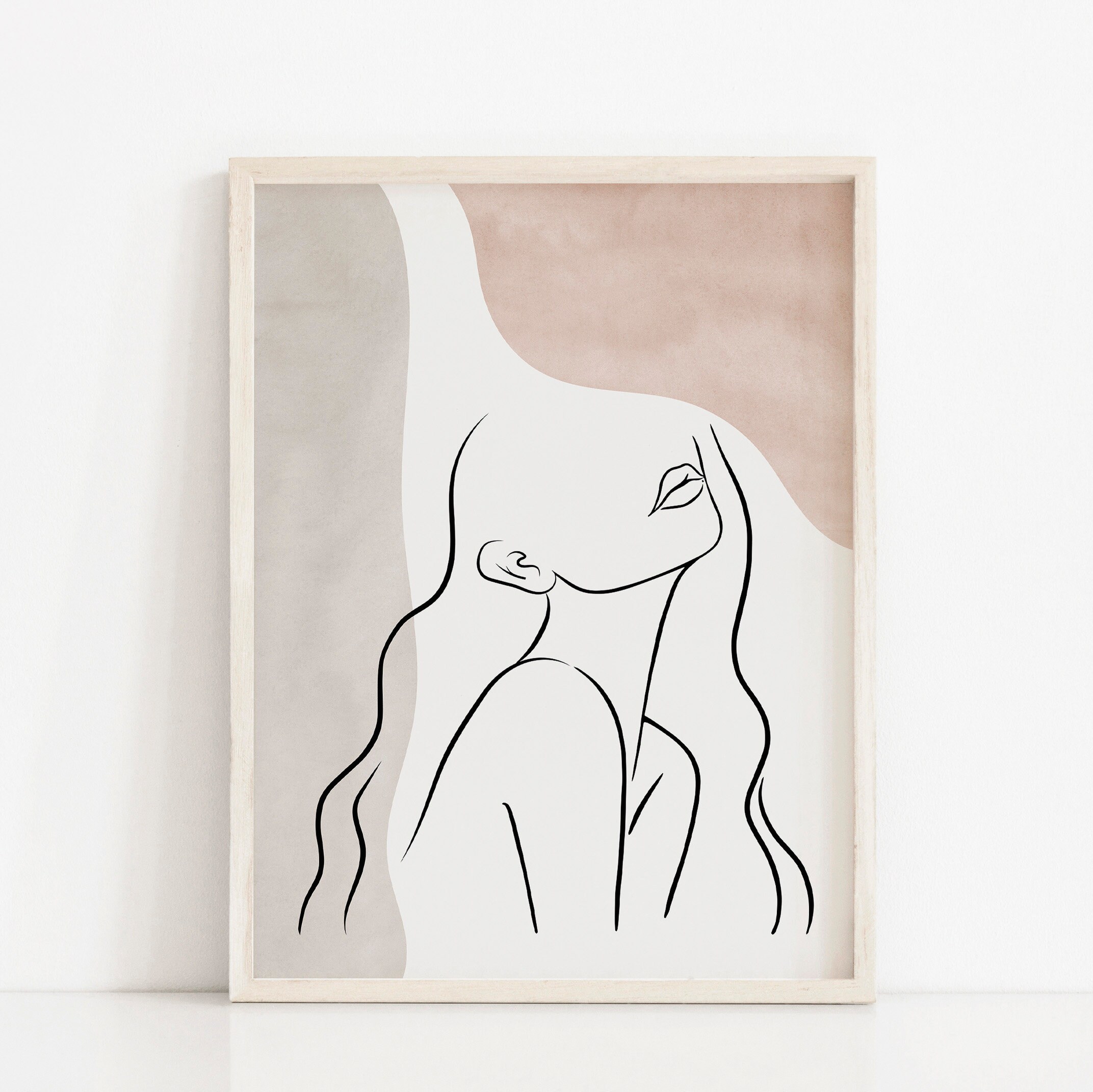 Abstract Woman Line Art Print Woman Face Line Drawing Line - Etsy Canada