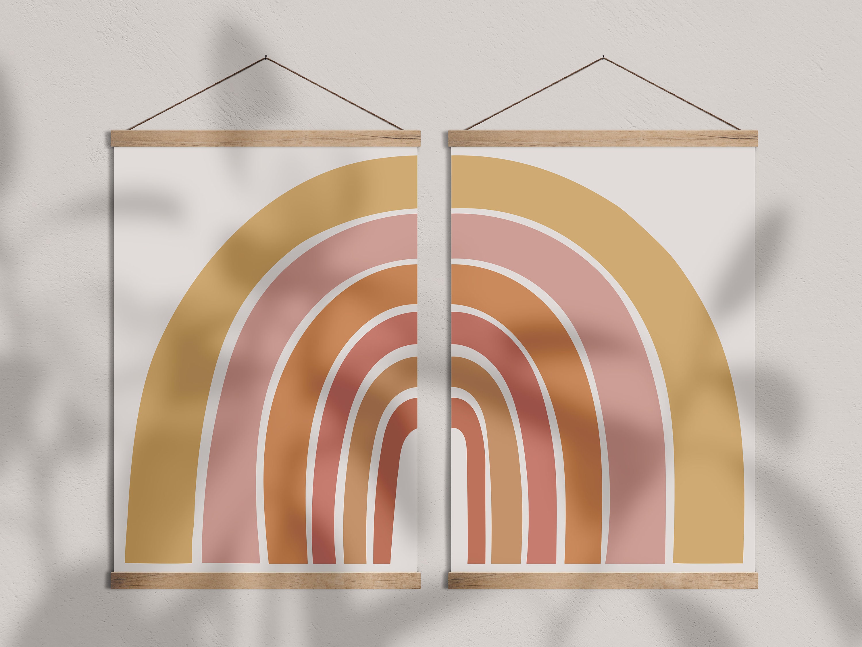 Colorful Rainbow Boho Nursery Decor Rainbow Printable Art - Etsy